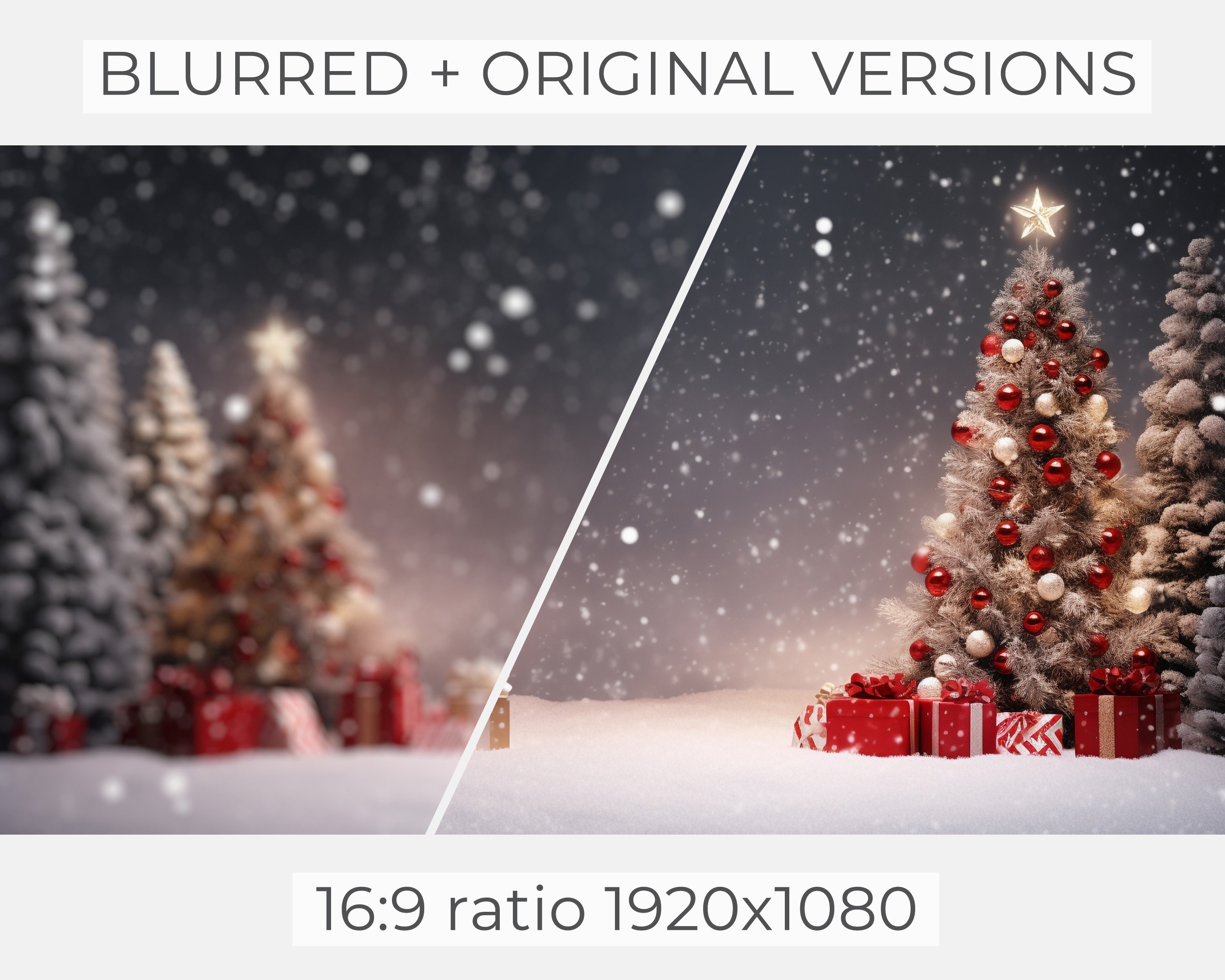 Christmas Zoom Background Christmas Tree Zoom Background - Etsy