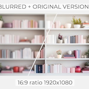 Soft Pink Zoom Background Home Office | Home Office Virtual Background ...