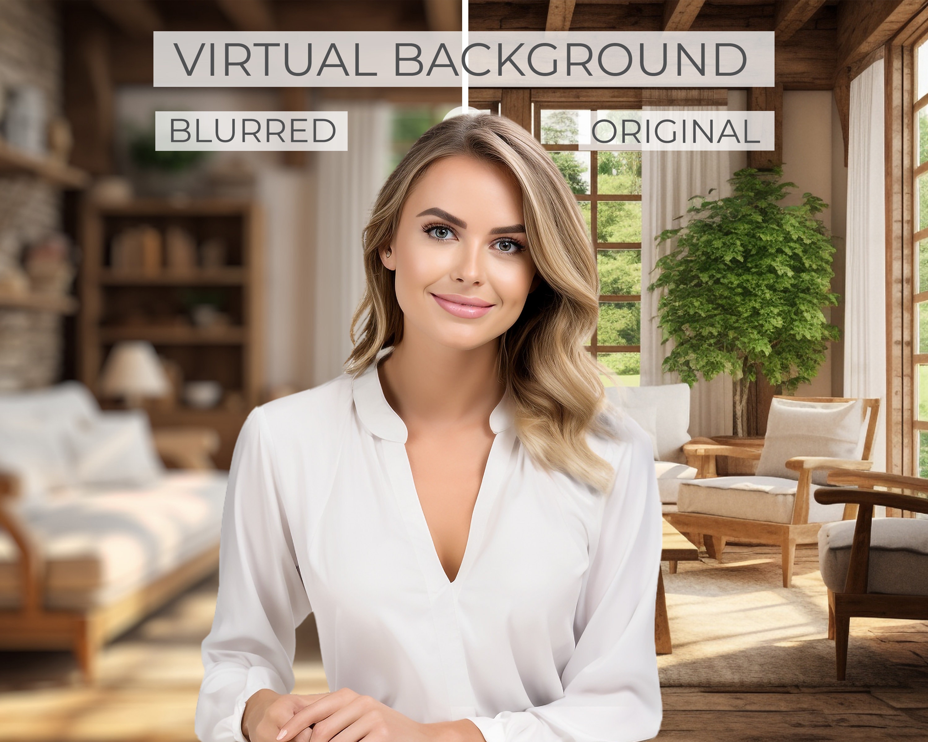 Farmhouse Zoom Background Home Office Farmhouse Home Office Zoom ...