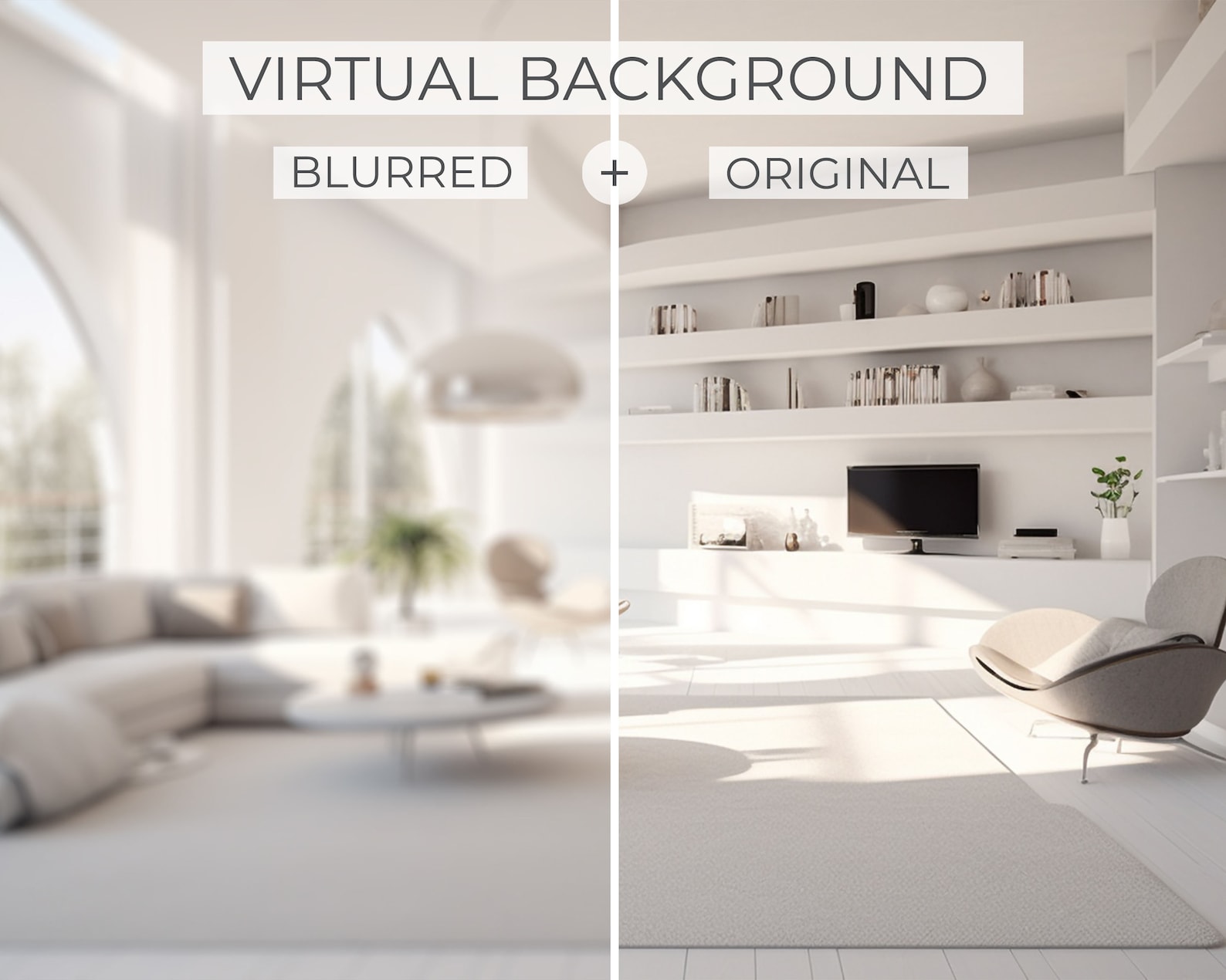 White Living Room Zoom Background Modern Zoom Background Home Home ...