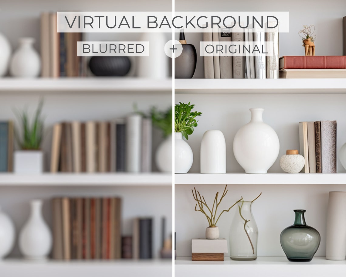 White Bookshelf Zoom Background Zoom Background Home Office Home Office ...