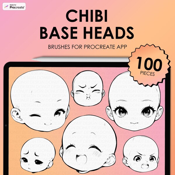 Procreate Chibi Stamps - Etsy