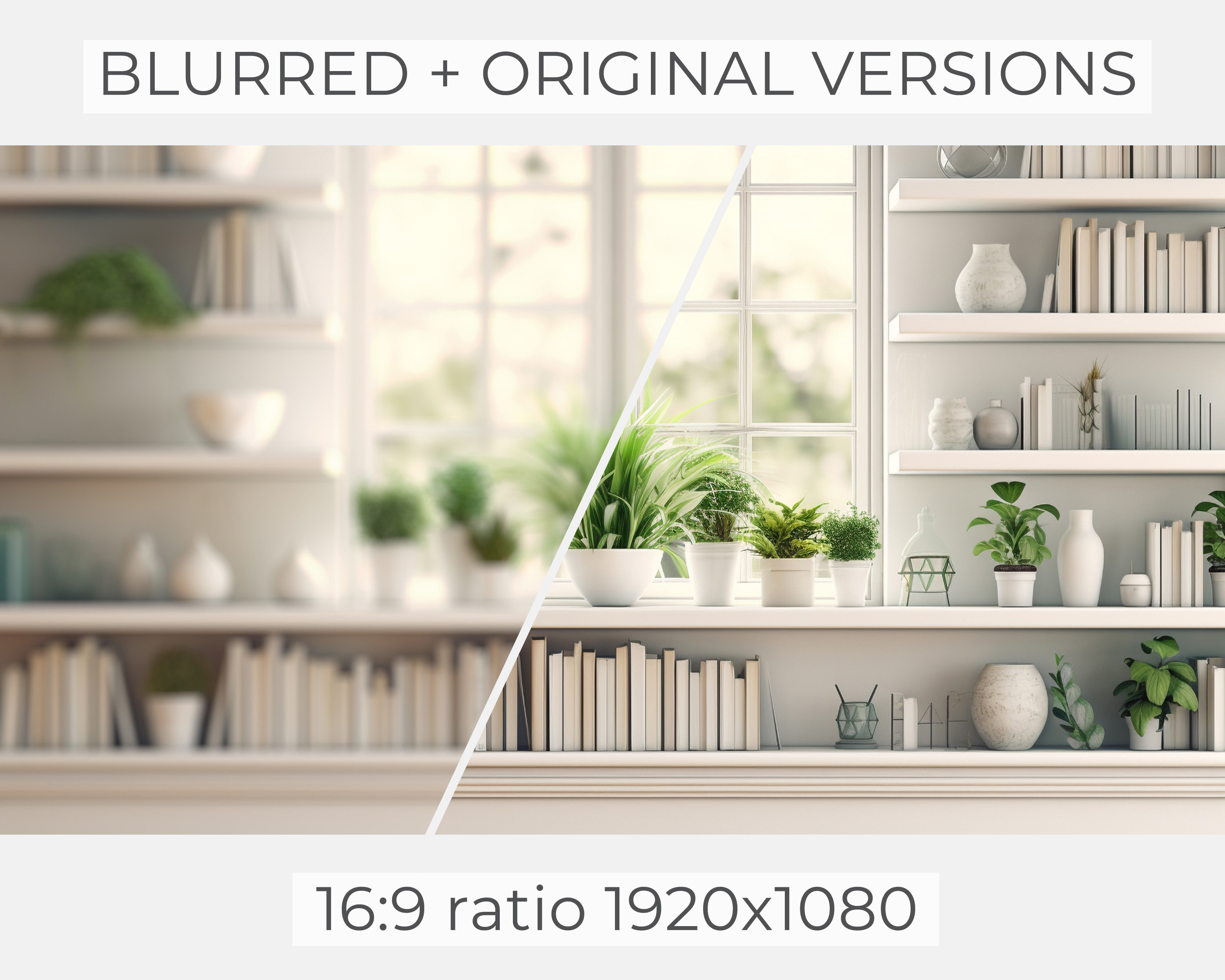 Window Bookshelf Zoom Background Home Office | Home Office Virtual ...