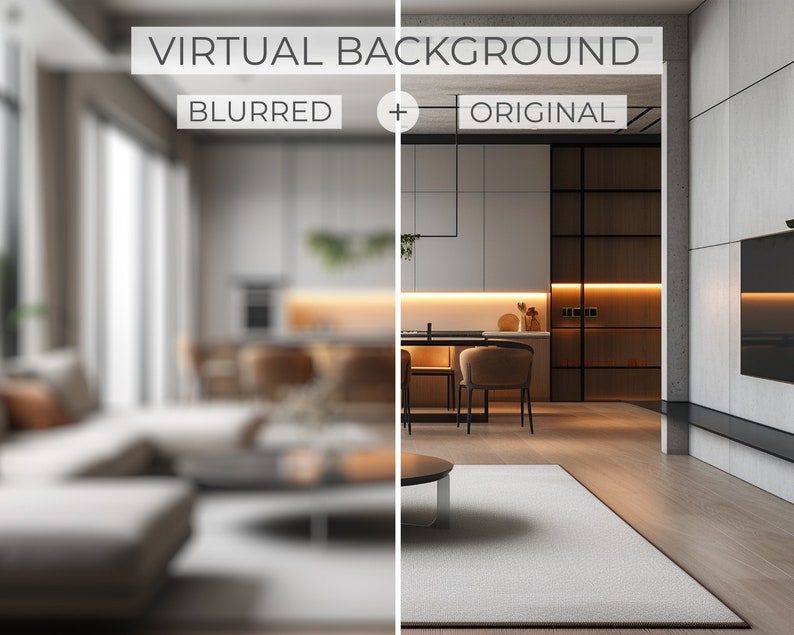 Luxury Modern House Zoom Background Home Office Modern Home Office Zoom ...