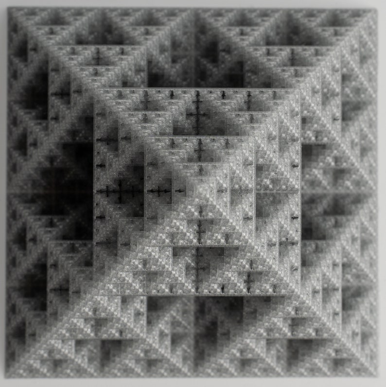 3D Printed Fractal Pyramid - Etsy 3D Printed Fractal Pyramid - Etsy