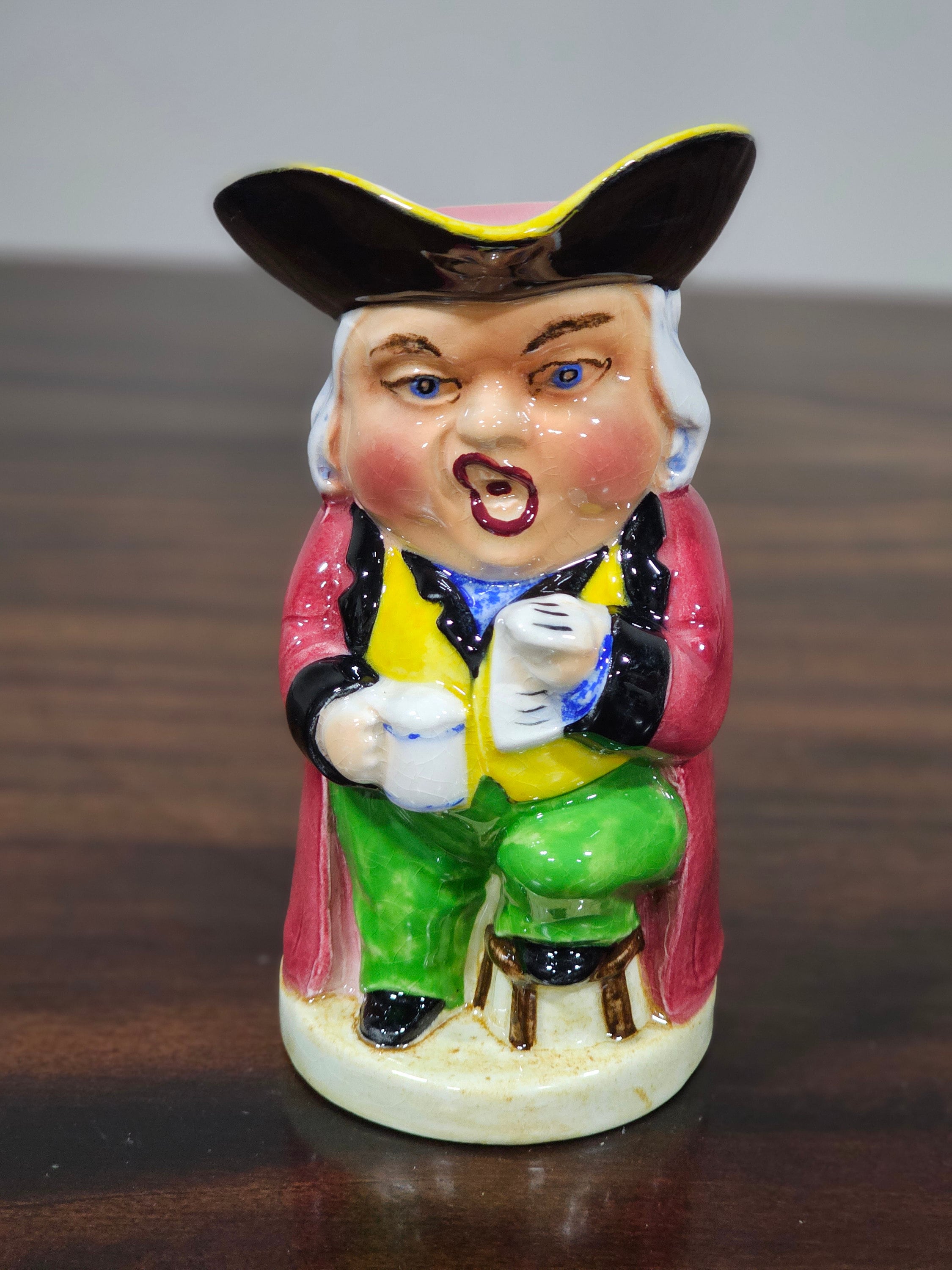 Vintage Toby Character Jug Ale Beer Drinker With Pipe Japan Glazed ...