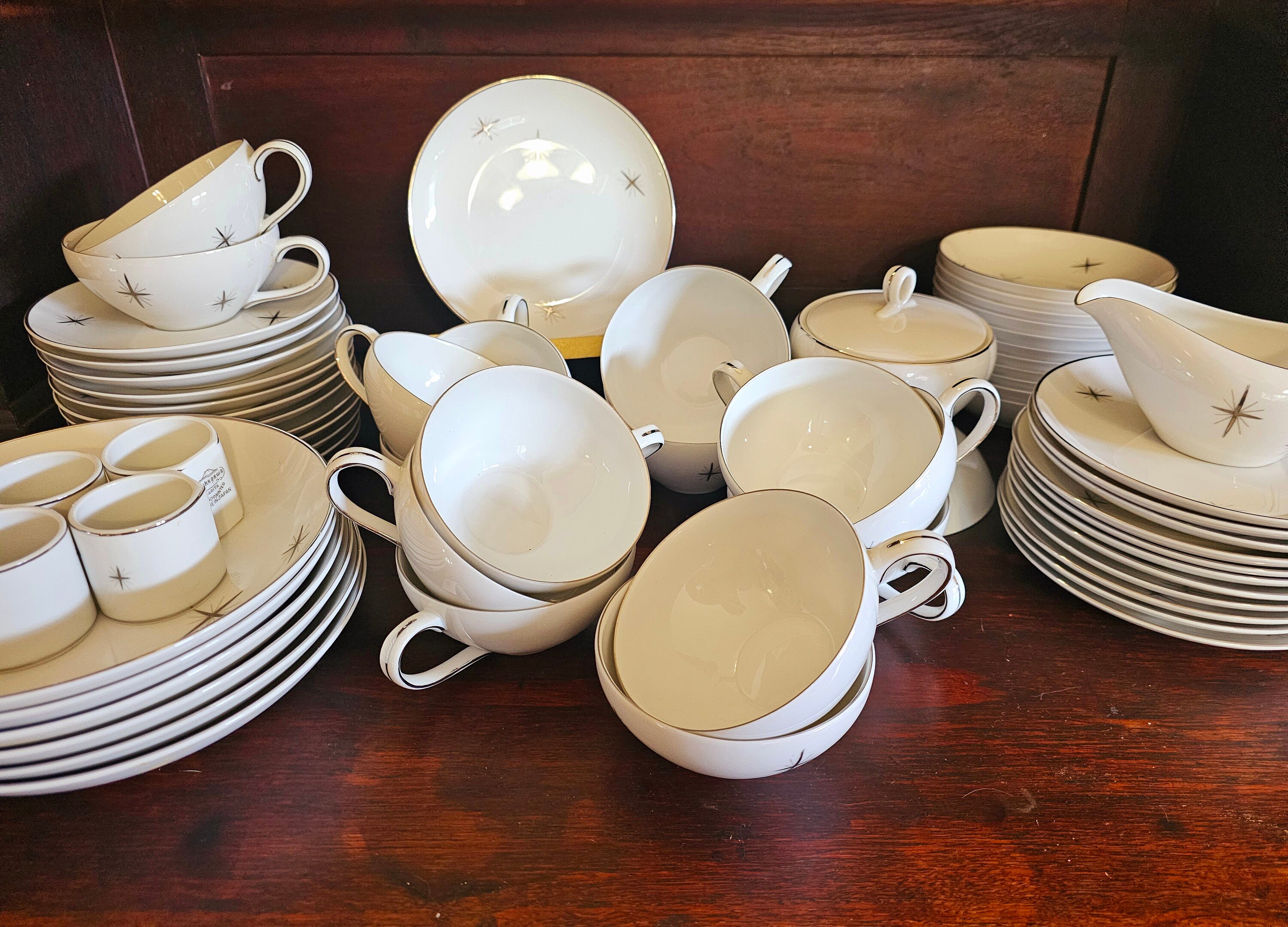 Amazing LARGE Fukagawa Arita Hand Painted Dinner Set 108 Pieces! - Etsy