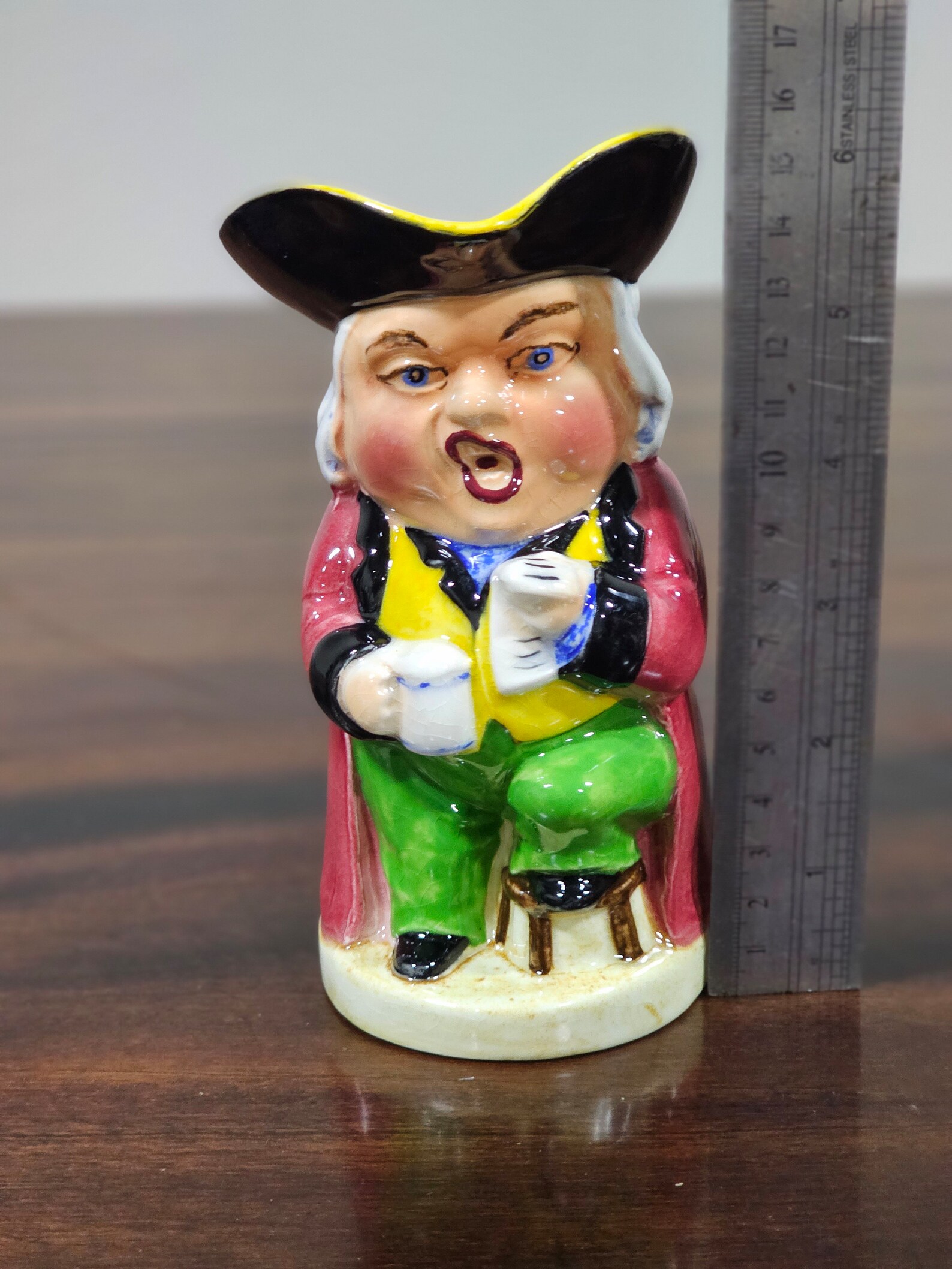 Vintage Toby Character Jug Ale Beer Drinker With Pipe Japan Glazed ...