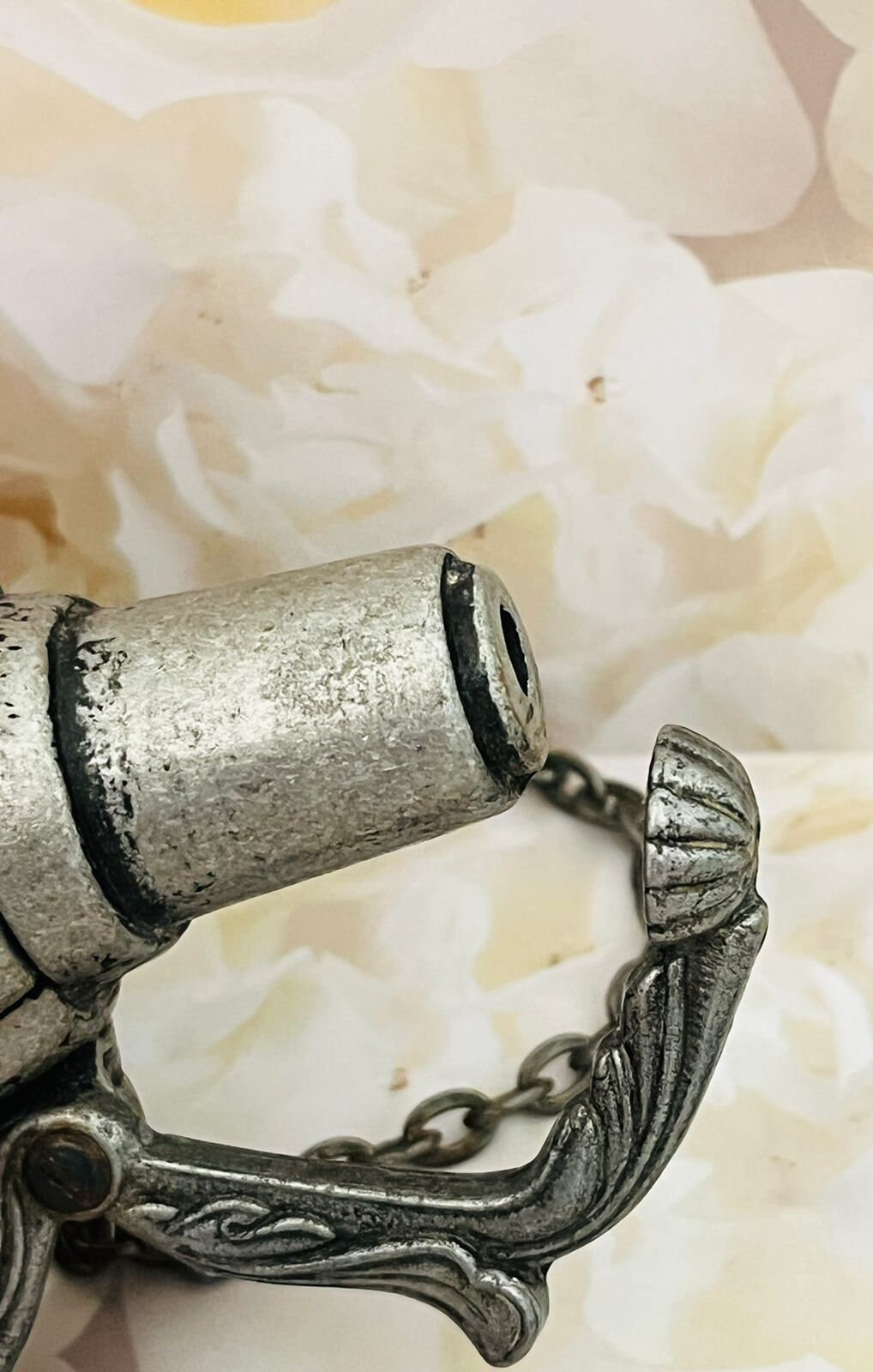 Antique French Gun Powder Flask Large With Embossed Design Circa 1900's ...