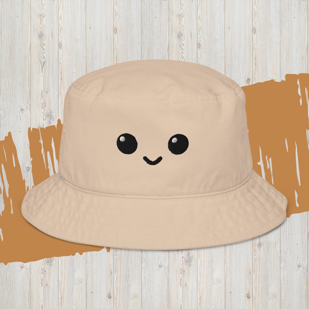 Smiley Face Bucket Hat - Etsy