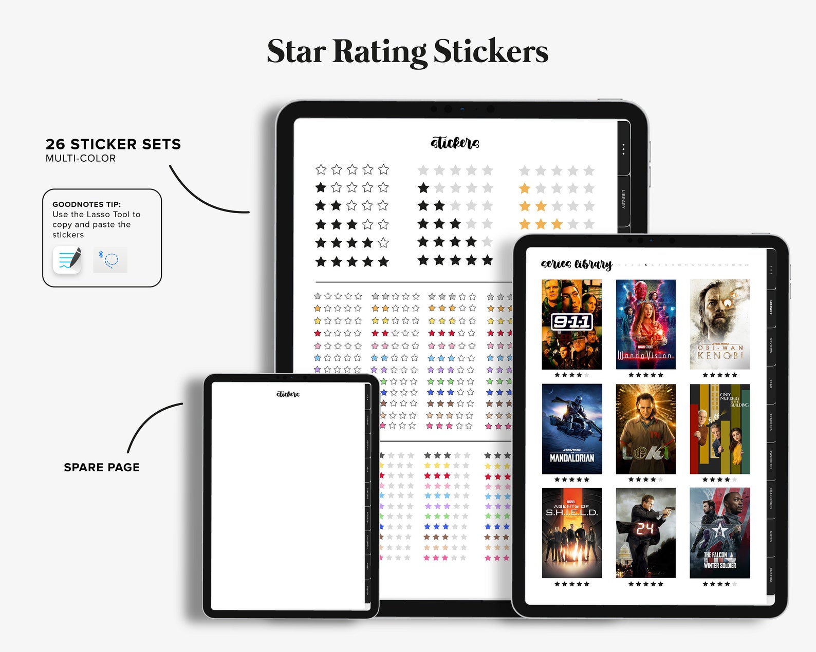 Digital Movie & TV Series Journal Bundle | Digital Movie Planner ...