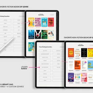 Digital Reading Journal | Reading Planner | Book Reading Tracker | Book ...