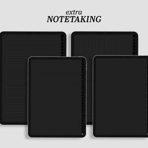 2025 Minimalist Digital Planner DARK MODE | Simple Digital Planner ...