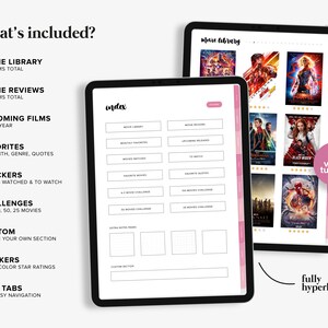 Digital Movie Journal Digital Movie Planner Movie Log Film Planner ...
