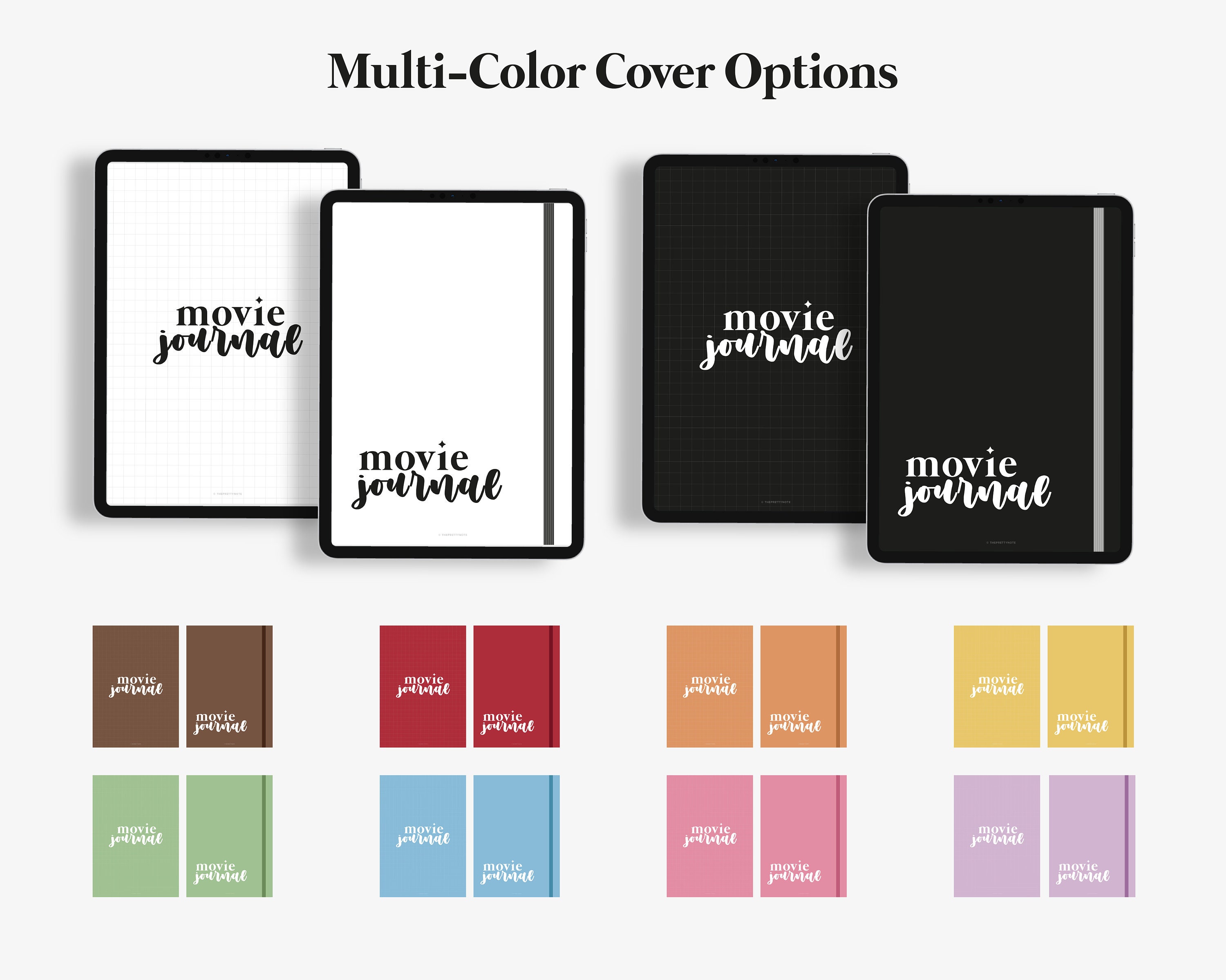 Digital Movie Journal | Digital Movie Planner | Film Planner | Movie ...