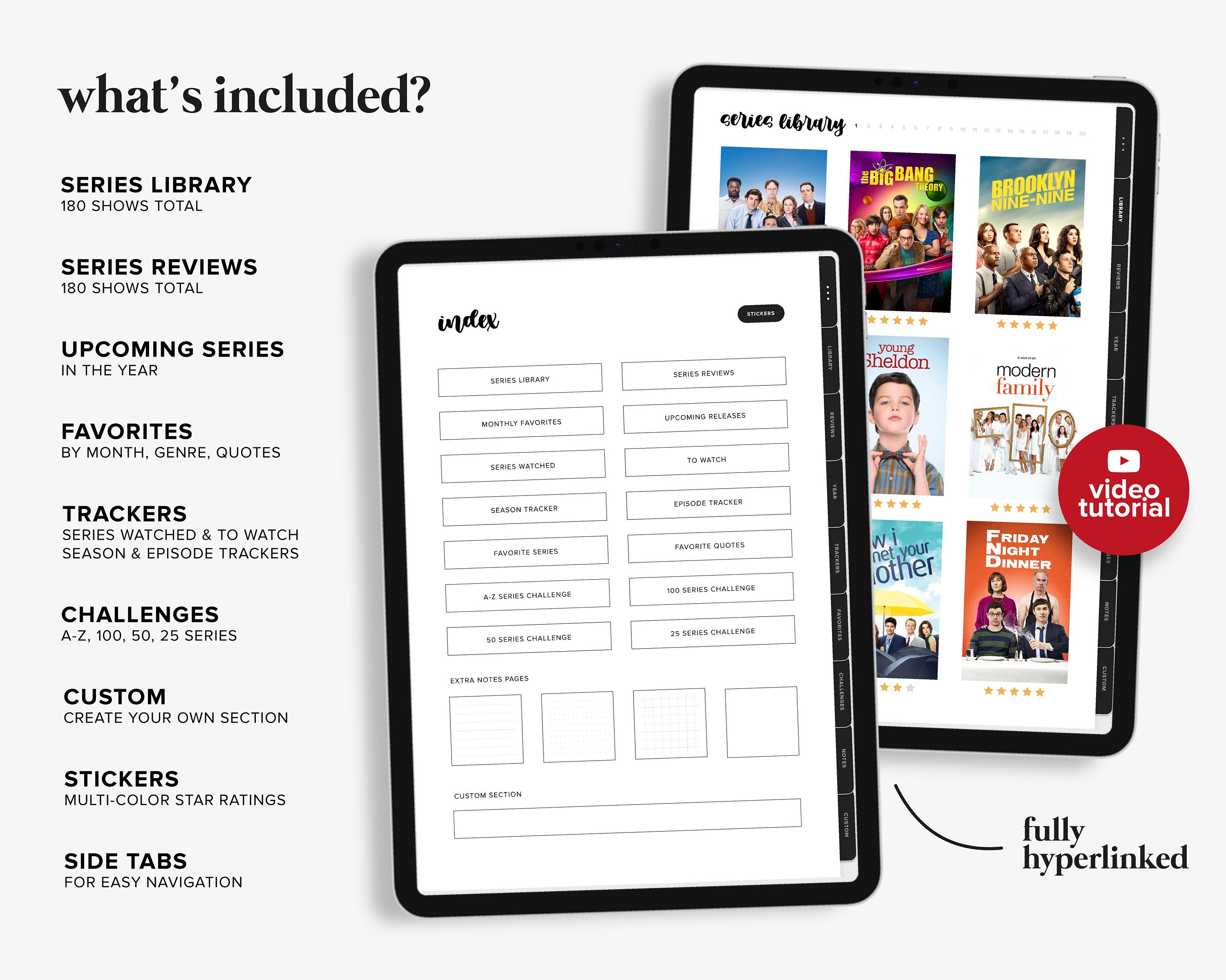 Digital TV Series Journal | Digital TV Show Log | Media Planner ...