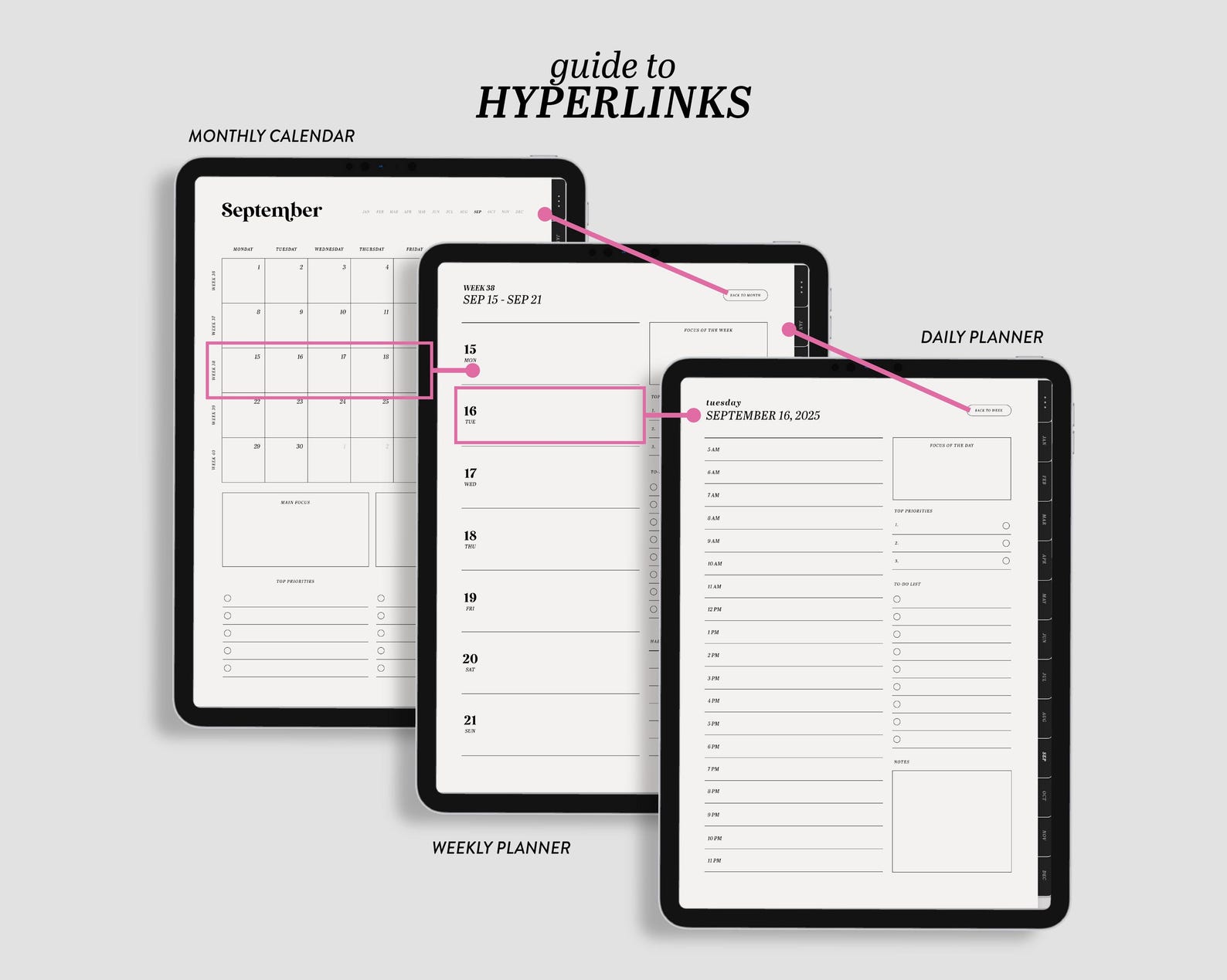 2025 Minimalist Digital Planner | Simple Digital Planner | iPad Planner ...
