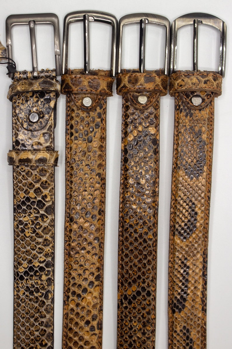 Snake Skin Belt, Real Snake Leather, Handmade, Gift, Unisex, Man, Woman ...