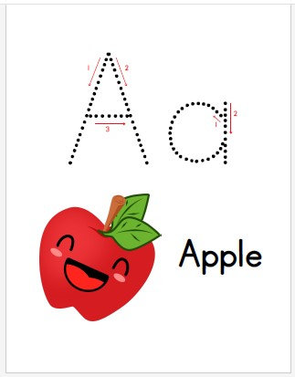 Full 26 Letter Alphabet Tracing Worksheet for Kids/ Preschool/home ...