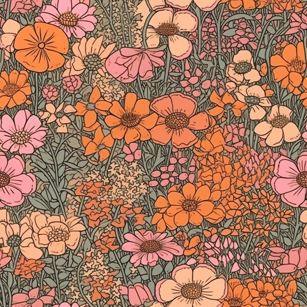 Stylized Flower - Etsy