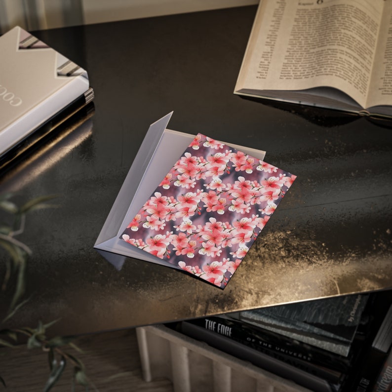 Bold Watercolor Sakura Flowers Pattern Instant Download SVG, PNG, JPG ...