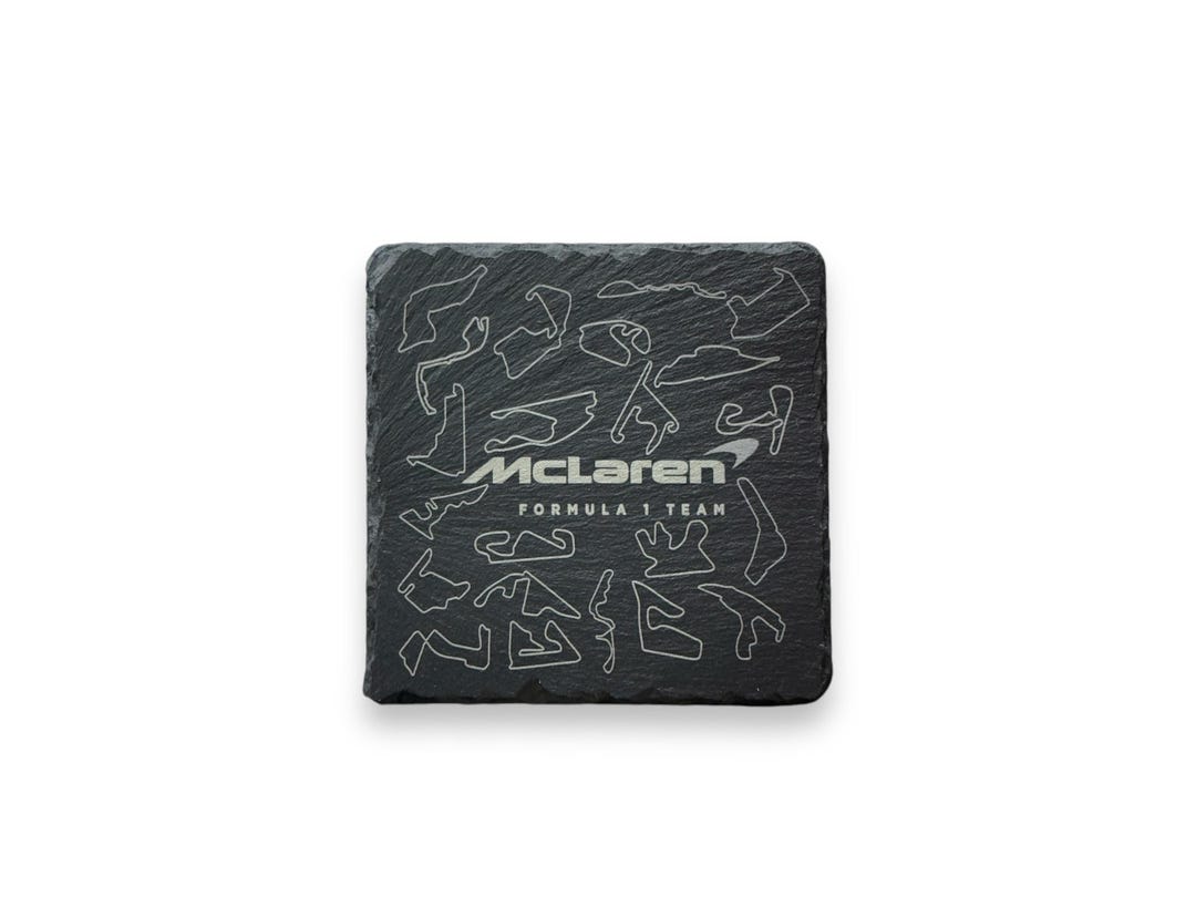 Mclaren F1 Track Slate Coasters Formula 1 Racing Car Drink Motorsport ...