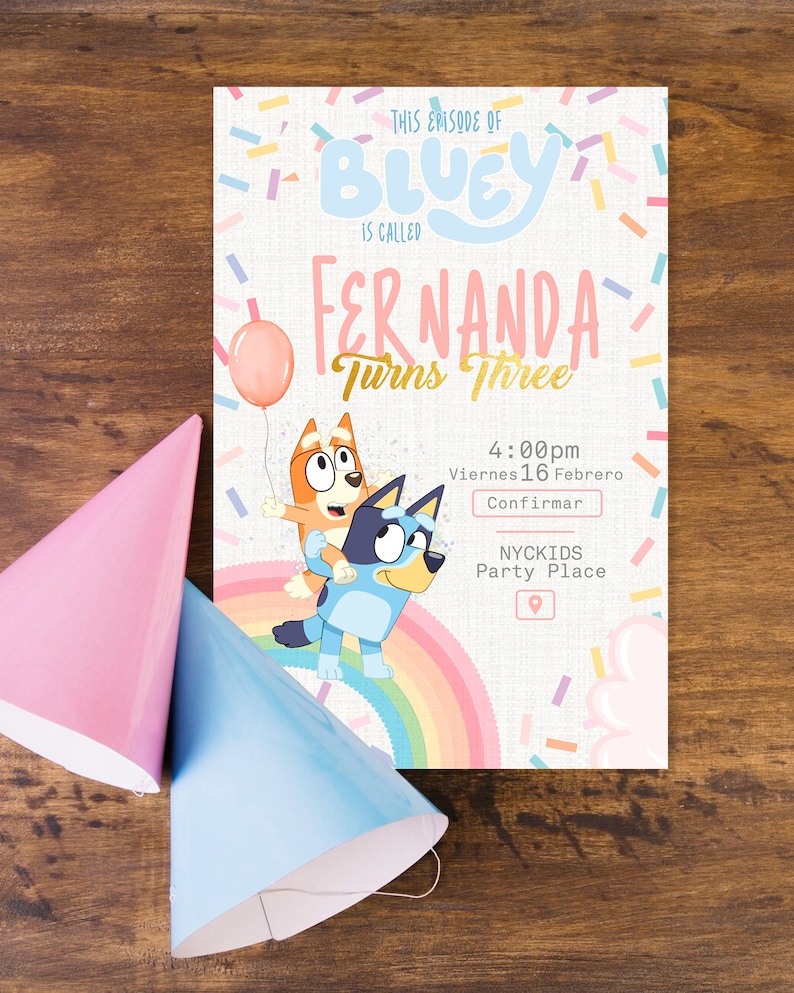 Bluey Invitation - Etsy