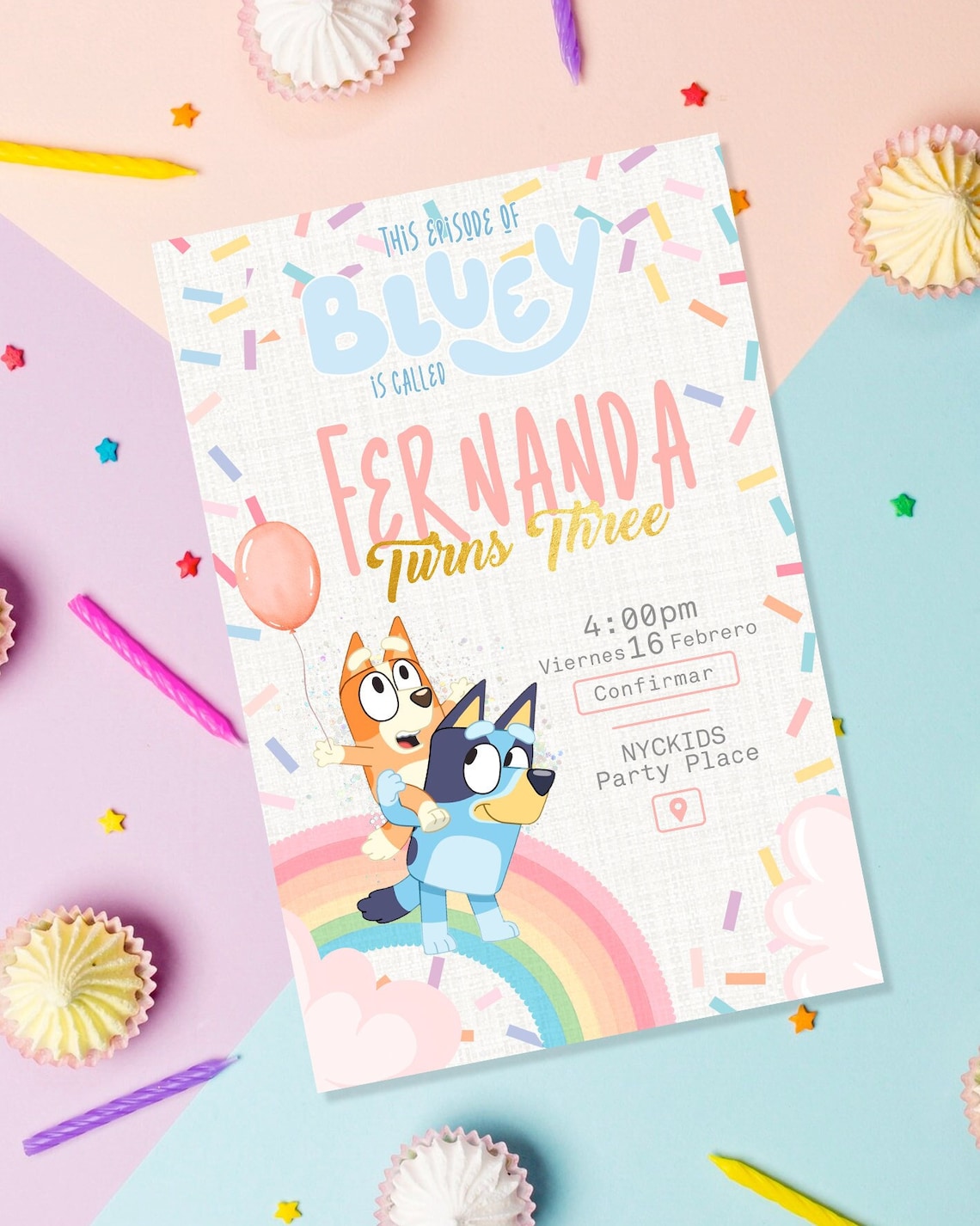 Bluey Invitation - Etsy