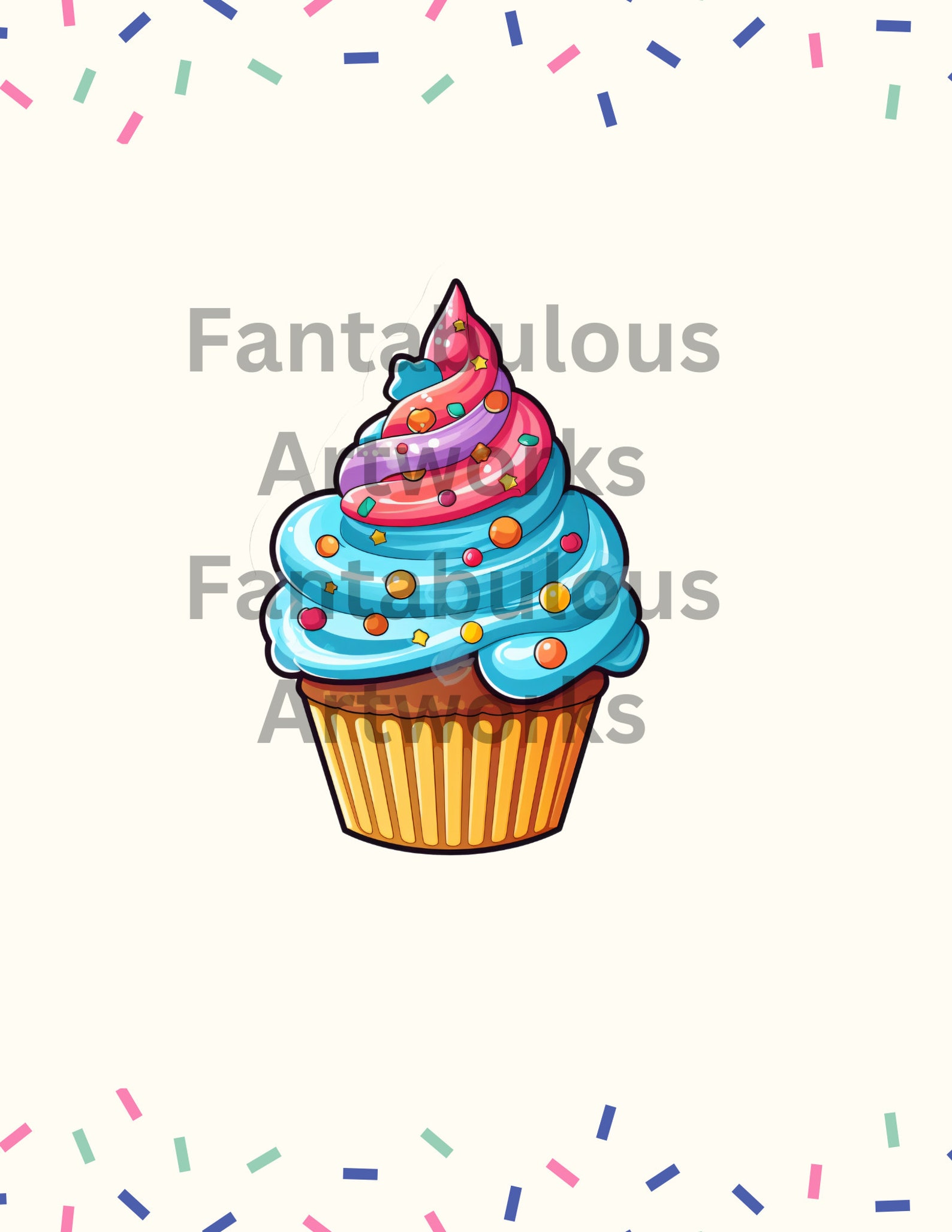 Cupcake Clipart Cute Cupcake Clipart Cartoon Cupcake Clipart for ...