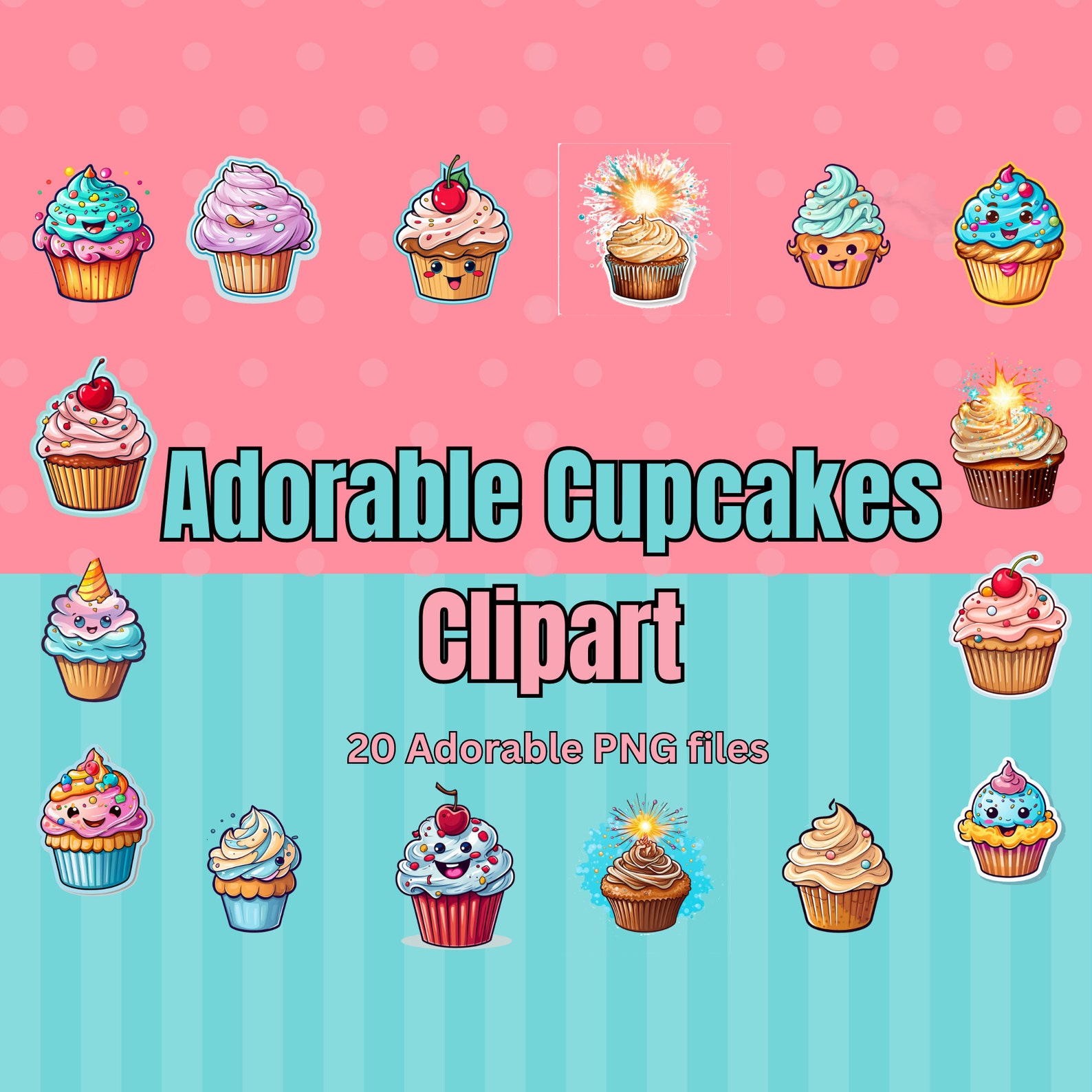 Cupcake Clipart Cute Cupcake Clipart Cartoon Cupcake Clipart for ...