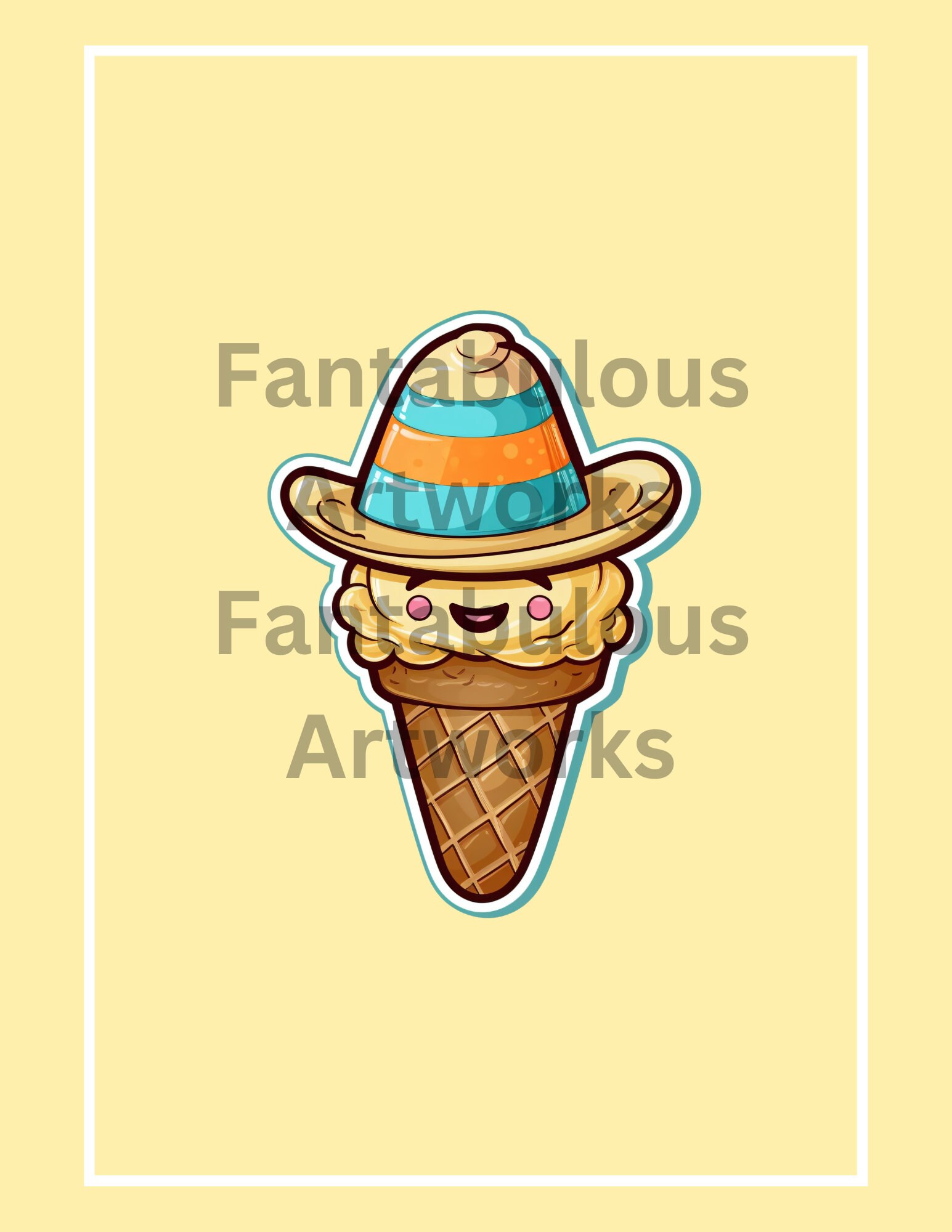 Ice Cream Cones Clipart | Cute Ice Cream Cones Clipart | Cartoon Ice ...