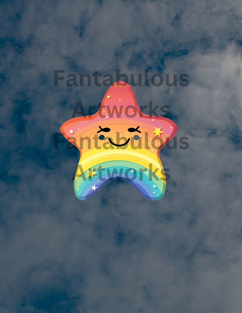 Rainbow Clipart | Cute Rainbow Clipart | Cartoon Rainbow | Clipart for ...