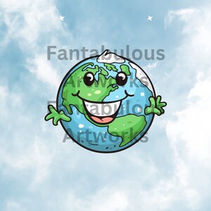 Earth Clipart | Cute Earth Clipart | Cartoon Earth | Clipart for ...