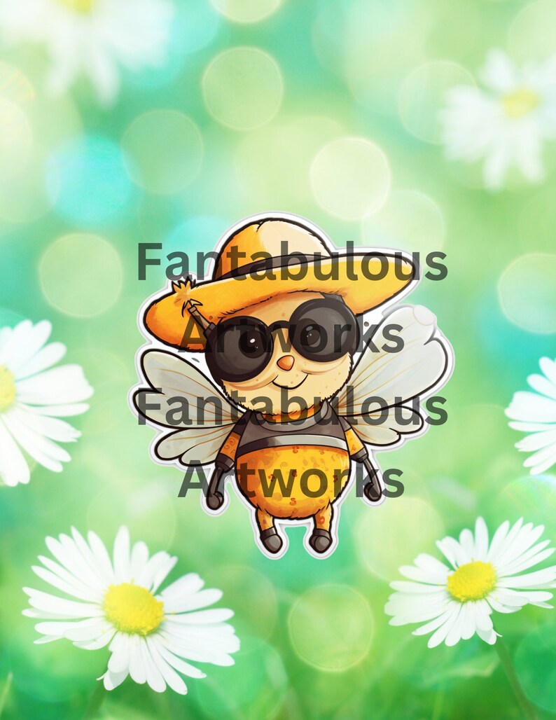 Bee Clipart | Cute Bee Clipart | Cartoon Bees| Clipart for Stickers ...