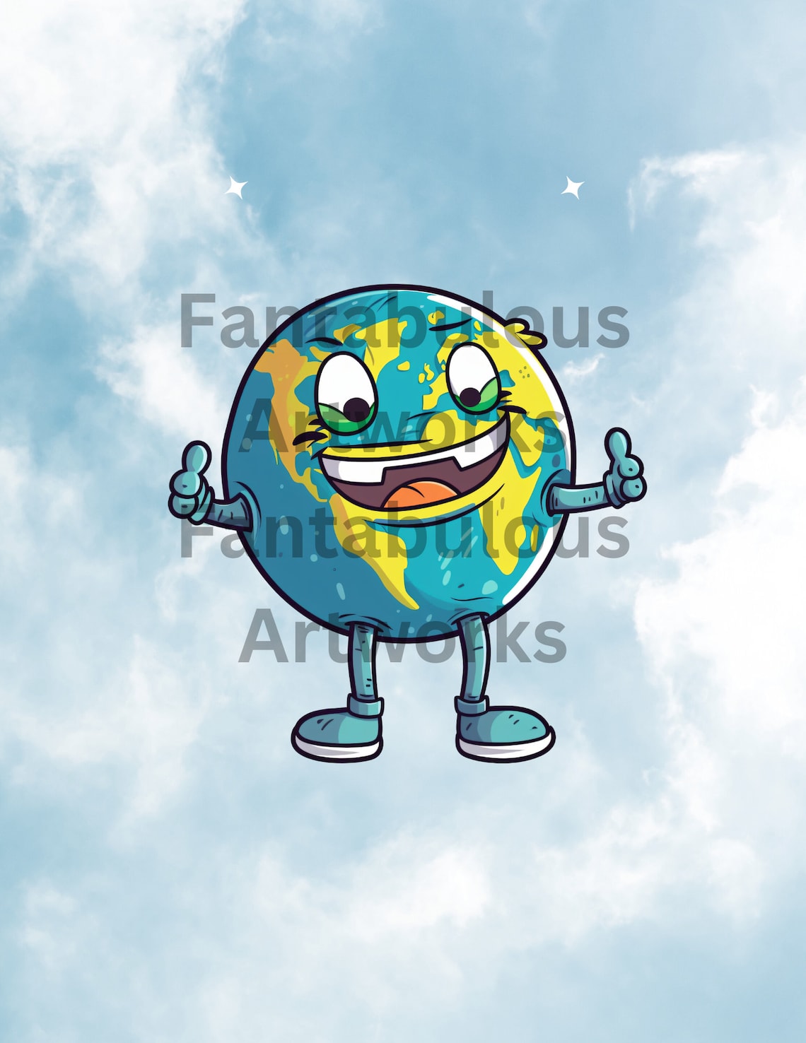 Earth Clipart | Cute Earth Clipart | Cartoon Earth | Clipart for ...