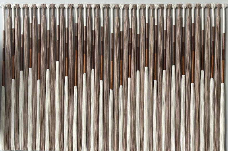 Yarn Art Wall Hanging/large Wall Hanging/neutral Art/modern Bohemian ...