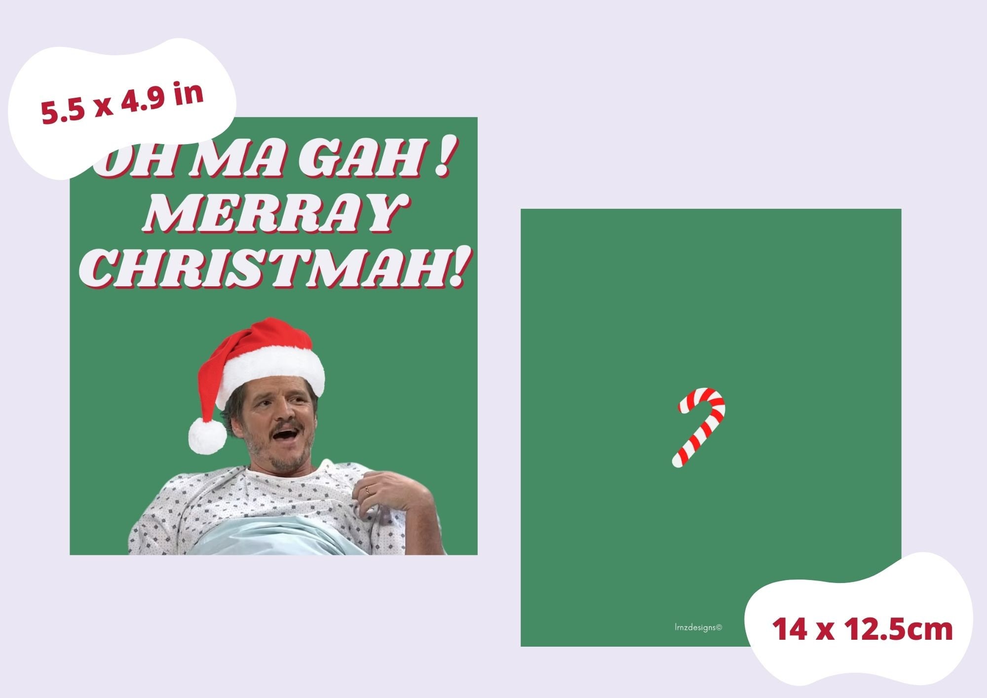 Pedro Pascal Christmas Card - SNL Hospital Sketch Themed Card - OMG ...
