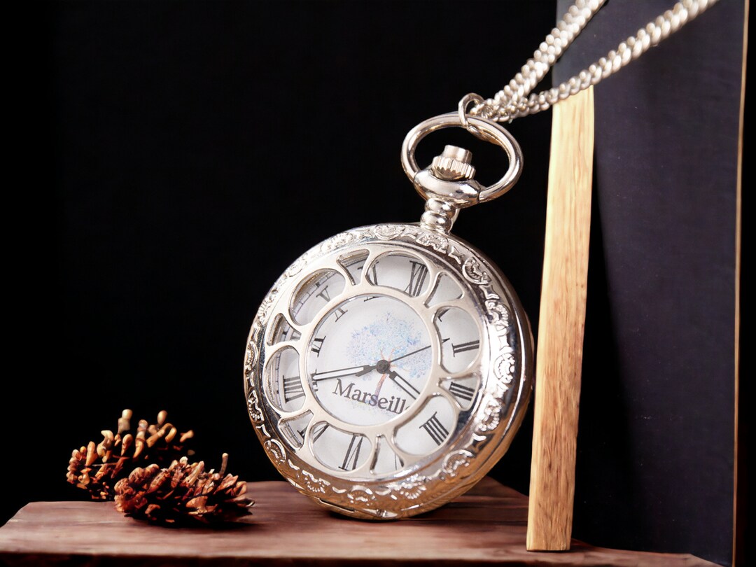 Custom Letter Pocket Watch Personalized Alloy Timepiece - Etsy