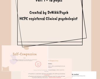 DBT Guide to Self Compassion - Etsy Canada