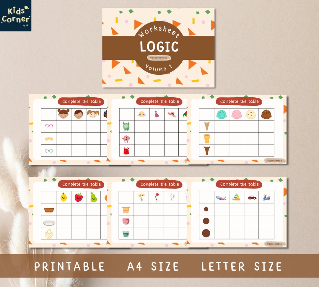 Preschool Worksheets, Printable Logic Practice, Preschool Curriculum ...