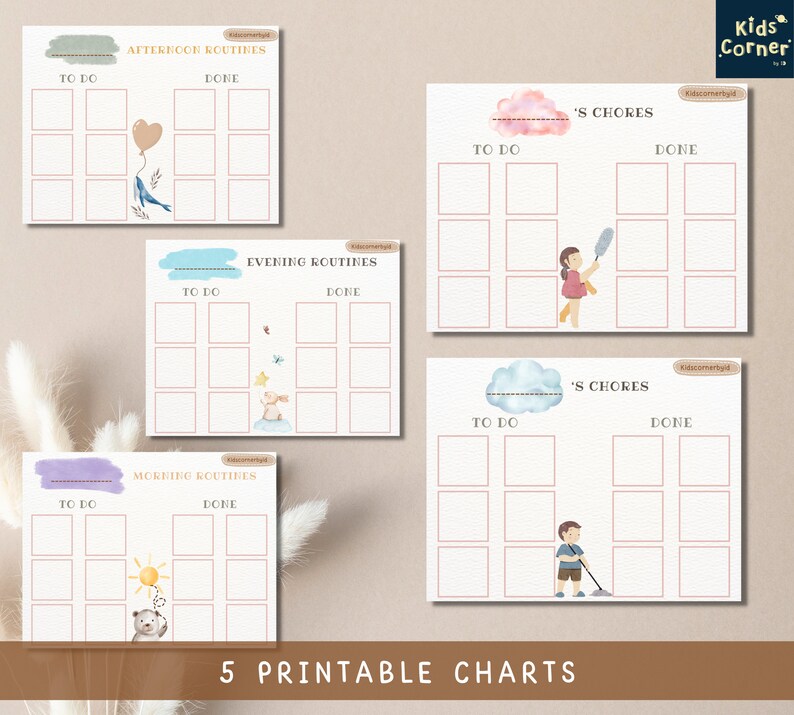Chore Chart for Kids, Montessori Printable Toddler Activities to Do ...