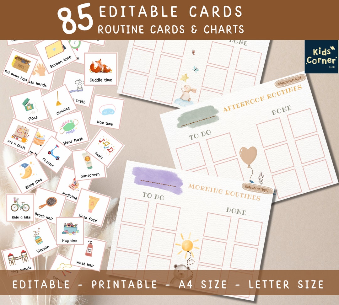 Chore Chart for Kids, Montessori Printable Toddler Activities to Do ...