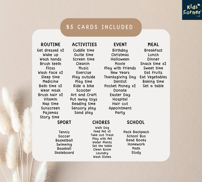 Chore Chart for Kids, Montessori Printable Toddler Activities to Do ...