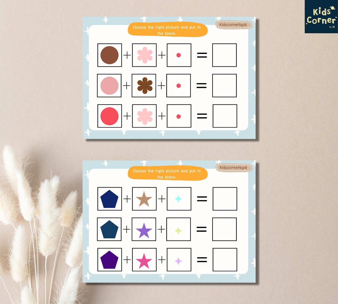 Printable Preschool Worksheet for Kids Homeschool Activity Learning ...