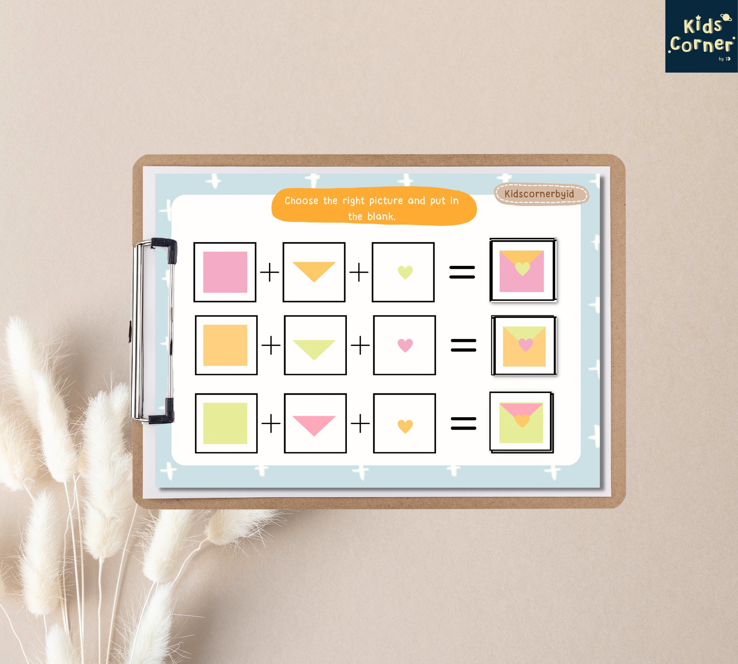 Printable Preschool Worksheet for Kids Homeschool Activity Learning ...