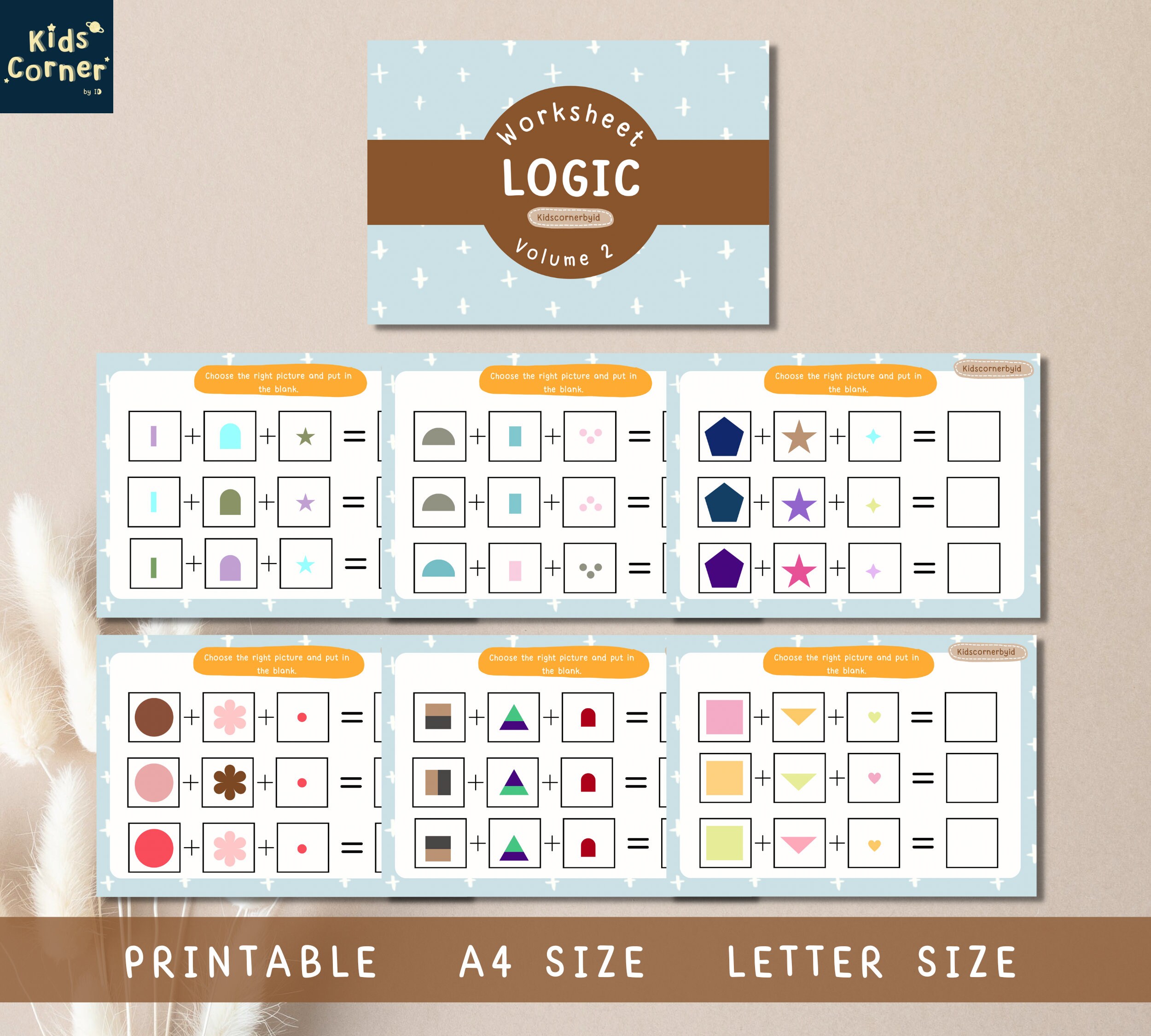 Printable Preschool Worksheet for Kids Homeschool Activity Learning ...