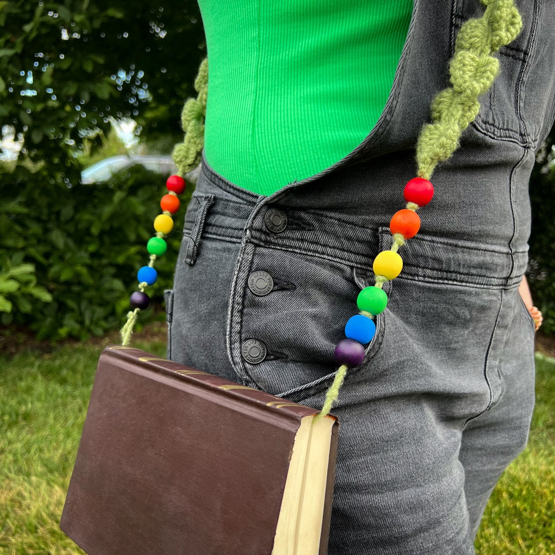Crochet Pride Book Strap Book Holder, Book Carrier, Book Bag - Etsy