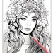25 Pages Boho Bohemian Beauties Coloring Book Adult Coloring - Etsy