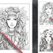 25 Pages Boho Bohemian Beauties Coloring Book Adult Coloring - Etsy