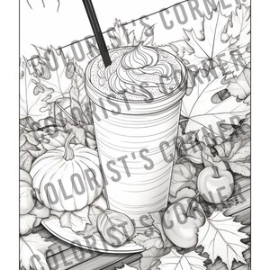 30 Pages Autumn Charm Country Fall Coloring Book Adult Coloring Pages ...